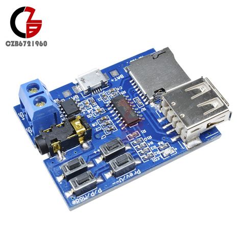 Mp3 Format Tf Card U Disk Decoder Amplifier Board Module Decoding Audio Player Ebay