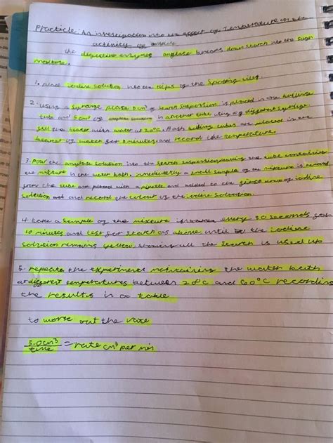 Igcse Enzyme Practical Effect Of Temperature On Enzyme Activity