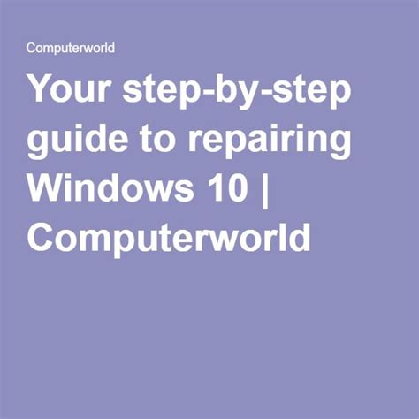 Windows Repair Guide