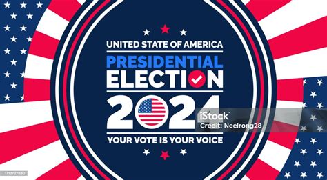 미국 국기가 있는 2024년 대통령 선거 배경 디자인 템플릿입니다 미국 국기 배너 디자인에 투표하십시오 선거 투표 포스터 2024년 대통령 투표 정치 선거 2024 캠페인