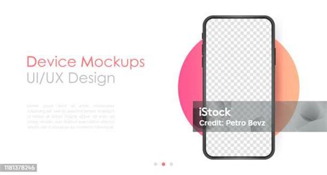 스마트 폰 빈 화면 전화 모형 인포그래픽 또는 프레젠테이션 Ui 디자인 인터페이스용 템플릿 0명에 대한 스톡 벡터 아트 및 기타 이미지 Istock