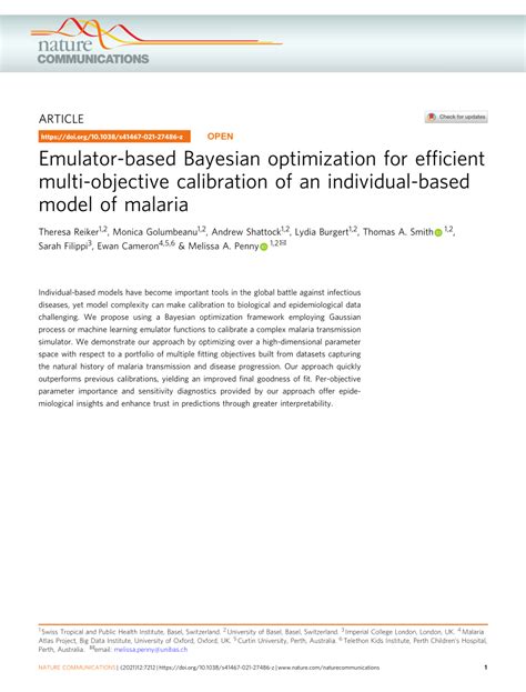 Pdf Emulator Based Bayesian Optimization For Efficient Multi