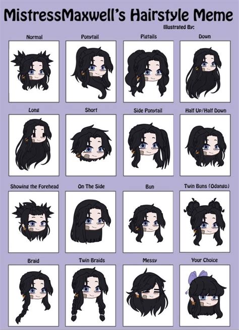 Gacha Club Girl Hairstyles