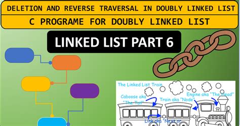 linked list part 6 deletion reverse traversal doubly linked list