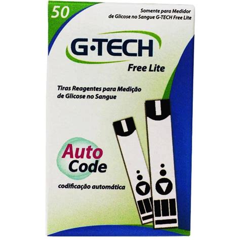 Tiras Glicemia G Tech Free Lite 50 Unidades