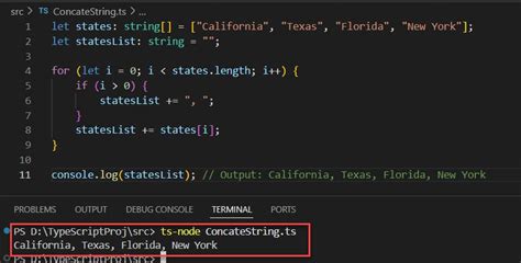 String Concatenation In Typescript