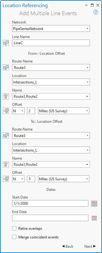 add line events by location offset—arcgis pro documentation