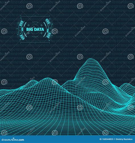 Big Data Visualization Background 3d Big Data Connection Background