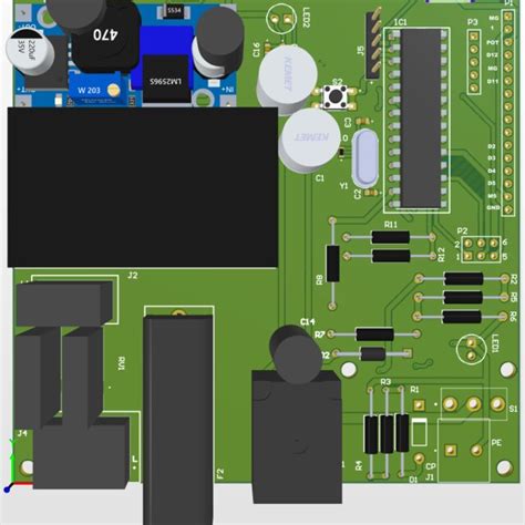 Pcb And Layout Of Ev Chargers Simulator Download Scientific Diagram