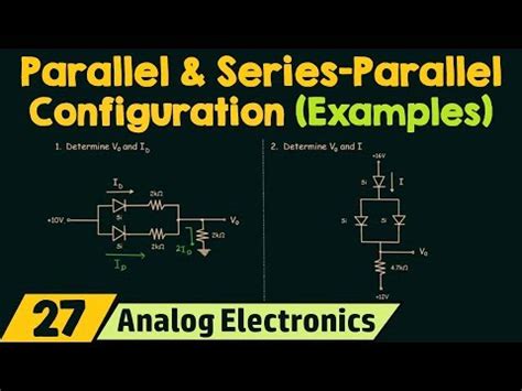 Parallel And Series Parallel Configuration Of Diodes Examples Video Lecture Crash Course For