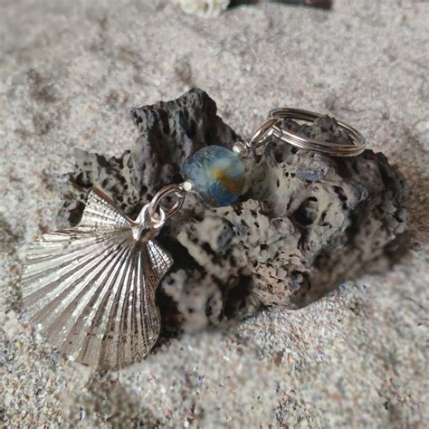 Jacob Shell Keyring Beaded Suidpunt Marketplace