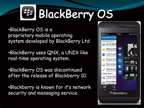 Mobile Operating System Pptx