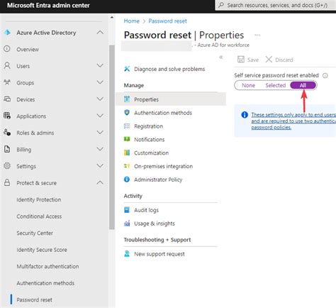 Azure Ad Self Service Password Resetsspr Aktifleştirme Vmware