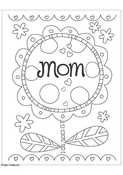 Best Mom Coloring Page