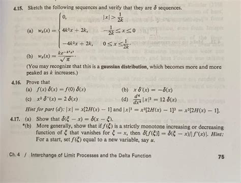 Solved 4 15 Sketch The Following Sequences And Verify That