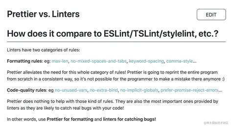一文搞懂 Eslint、prettier 和 Typescript 配置每个 Coder 写代码的习惯多多少少不太一样， 掘金