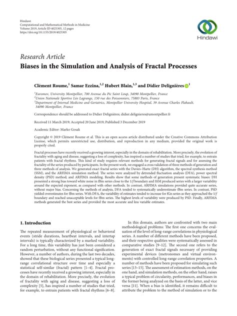 pdf biases in the simulation and analysis of fractal processes