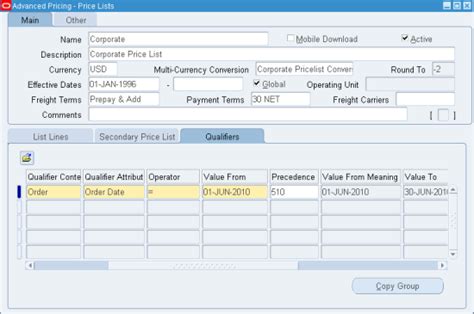 Oracle Applications Oracle Advanced Pricing Key Functionalities