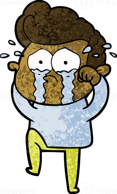 Cartoon Crying Man 40217399 Png