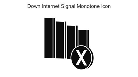 Down Internet Signal Monotone Icon In Powerpoint Pptx Png And Editable Eps Format PPT Presentation