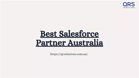 Ppt Best Salesforce Partner Australia Approved Salesforce Partners