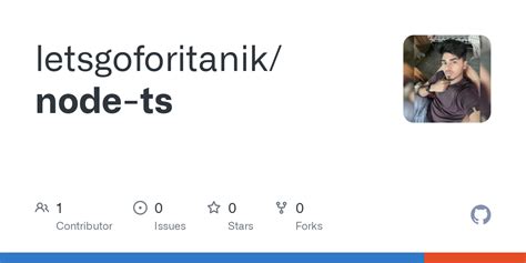 GitHub Letsgoforitanik Node Ts