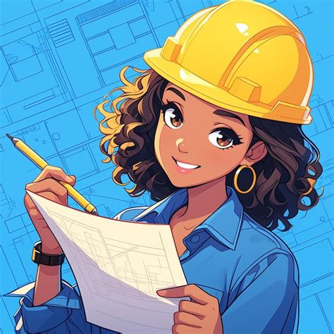 African Female Engineer In Her 30s Inspecting A Construction Site