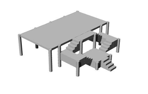 Simple Designed Stage With Steps 3d Model 3dm Format Thousands Of