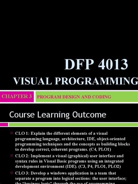 Chapter 3 Program Design And Coding Part 1 Pdf Subroutine Parameter Computer Programming