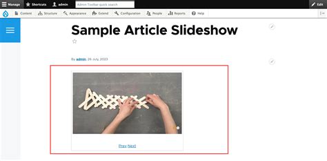 Imagefield Slideshow