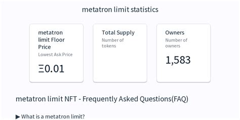 Metatron Limit Nft Floor Price And Value