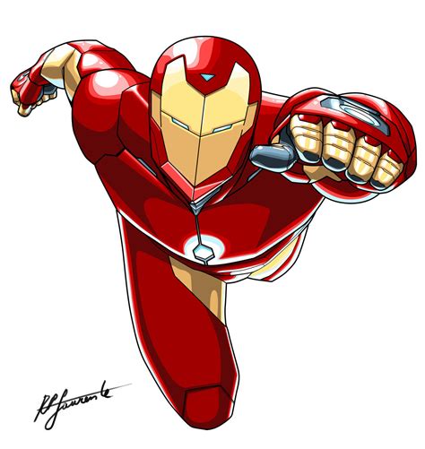 Coloring Iron Man Colours Iron Man Tony Stark Color Pencil Drawing