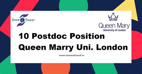 10 Postdoctoral Position At Queen Marry University Of London