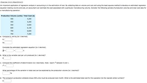 solved an important application of regression analysis in