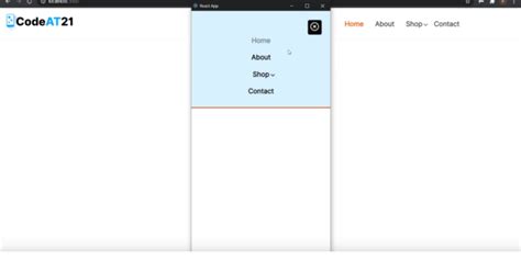 React Js Menu Webartdeveloper