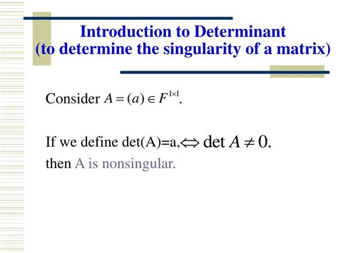 PPT Chapter Determinant PowerPoint Presentation Free Download ID