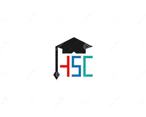 Abstract Hsc Letter Education Initial Logo Design Stock Vector Illustration Of Number Brand