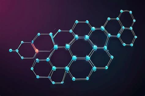 Premium Photo Hexagonal Molecular Structure For Medical Science And