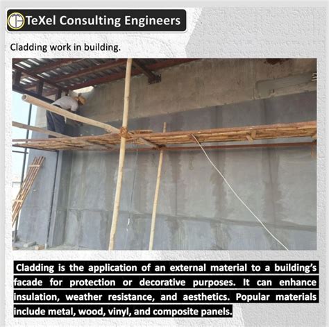 Cladding Work In Building Construction Cladding Refers To The Application Of One Material Over
