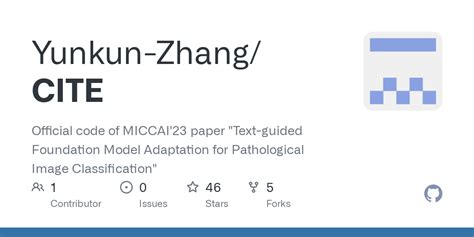 Github Yunkun Zhangcite Official Code Of Miccai23 Paper Text
