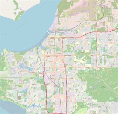 Map Of Anchorage Alaska Streets And Neighborhoods