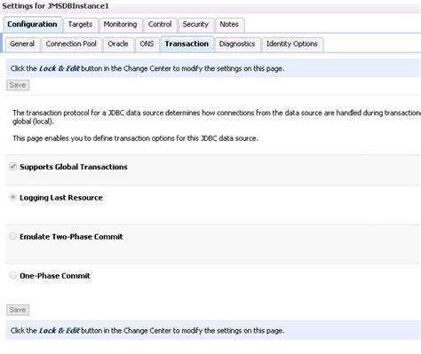 Avoiding Lost Messages In Jdbc Persistent Store When Processing Global