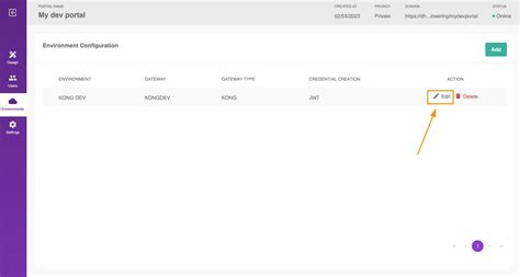 Editar Configuração de Ambientes DHuO API Data Integration Editar Configuração de Ambientes DHuO API Data Integration