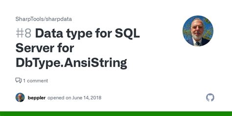 Data Type For Sql Server For Dbtypeansistring · Issue 8 · Sharptoolssharpdata · Github