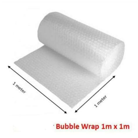 Bubble Wrap Single Layer 1 Meter X 1 Meter Bubble Wrap 100cm X 100cm