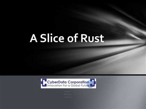 Rust Programming Language Pptx Programming Languages Computing