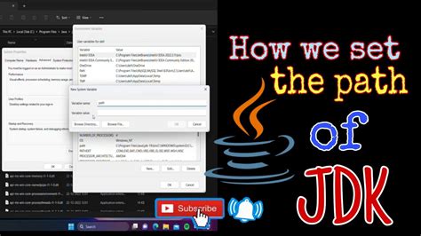 How We Set The Path Of Jdk🤔🤔 Watch This 🤩🤩🤩🥳🥳 Youtube