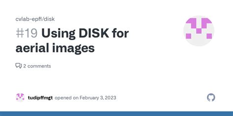 Using Disk For Aerial Images · Issue 19 · Cvlab Epfldisk · Github