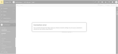 Connection Error Microsoft Fabric Community