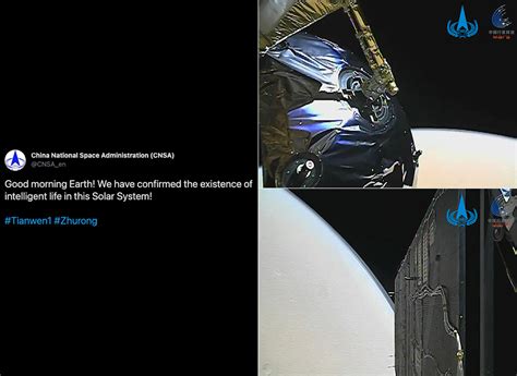 Chinas Zhu Rong Rover May Have Discovered Intelligent Life On Mars Techeblog